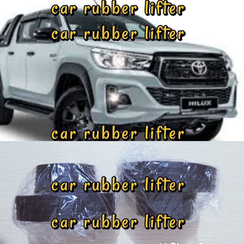 Rubber lifter for Toyota Hilux heavy duty 2pcs in 1 order | Shopee ...