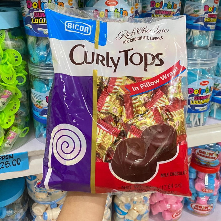 RICOA CURLY TOPS MILK CHOCOLATE (150g/500g) CANDY | Shopee Philippines
