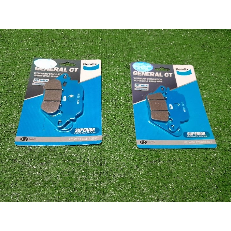 BENDIX BRAKEPAD FRONT & REAR FIT FOR ( YAMAHA NMAX V1/V2,AEROX V1/V2 ...