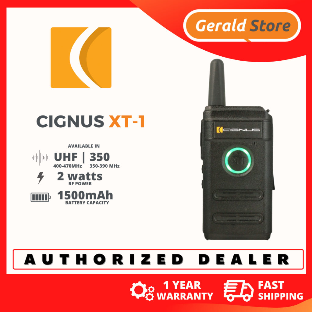 Cignus XT1 UHF 400-470MHz Mini Two Way Radio XT-1 | Shopee Philippines