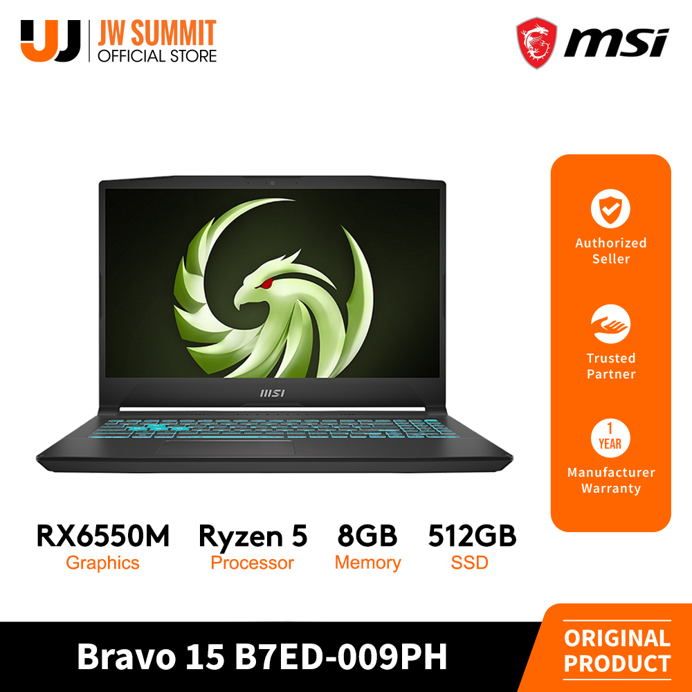 MSI Bravo 15 B7ED-009PH 15.6" FHD Ryzen 5 7535HS 8GB DDR5 512GB SSD ...