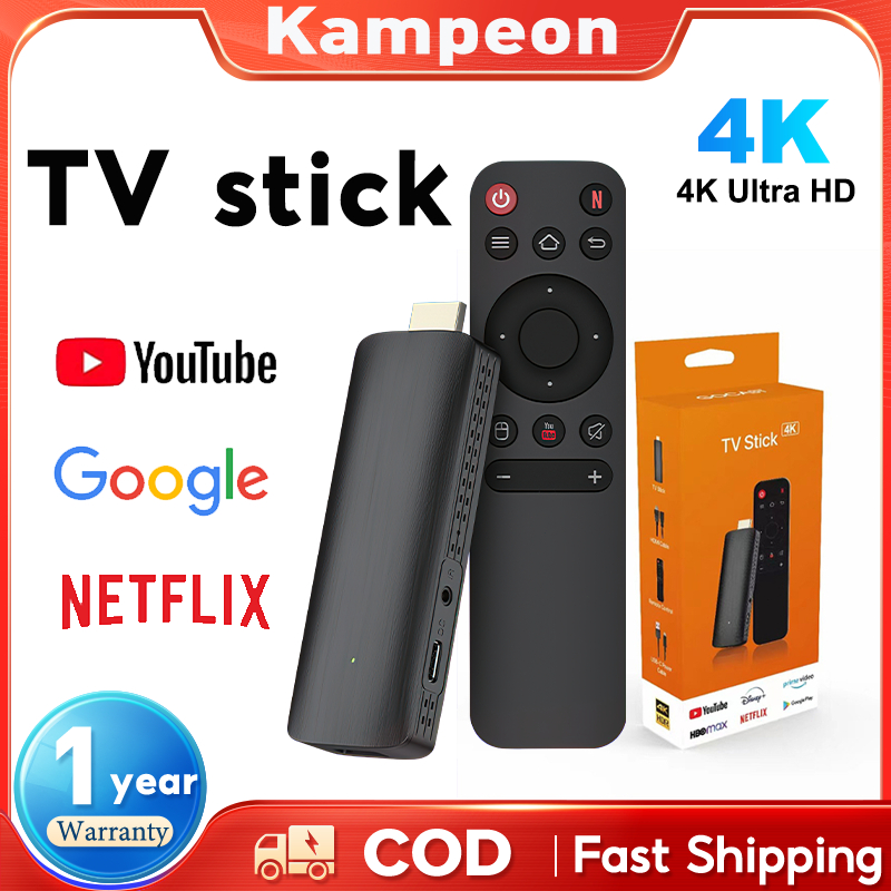 4K HD TV Stick Android 13.0 HDMI 4+64GB Wifi Smart Media Player Netflix ...