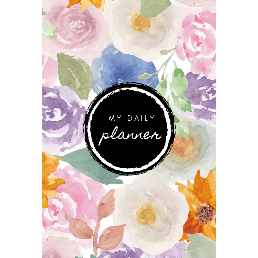 My Daily Planner - Undated Journal with Motivational Quotes Roses in ...