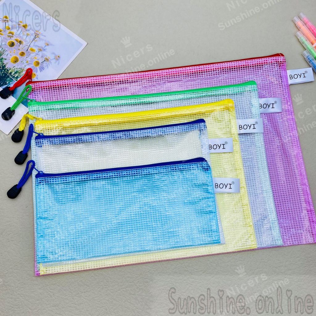B6/A5/B5/A4/B4 Zip Bag Envelope Mesh Waterproof Zipper Pouch giveaways ...