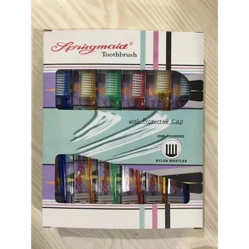 8175/8154 springmaid toothbrush 12pcs/box (class A) | Shopee Philippines