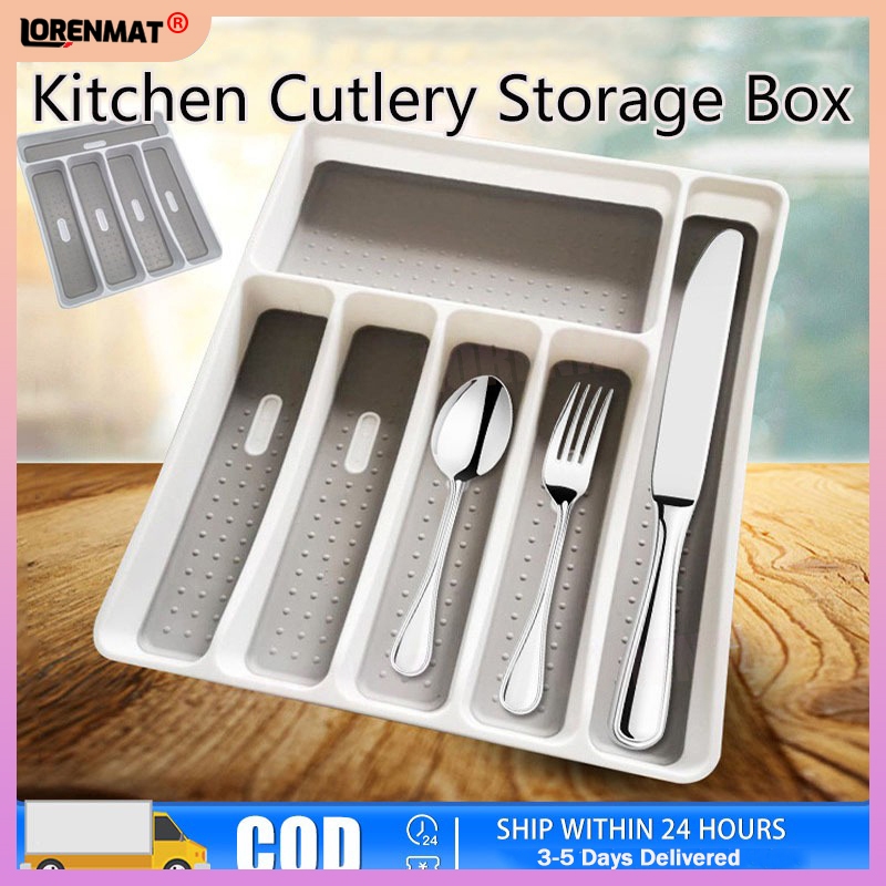 Cabinet Drawer Cutlery Storage Box Knife Fork Chopsticks Spoon ...
