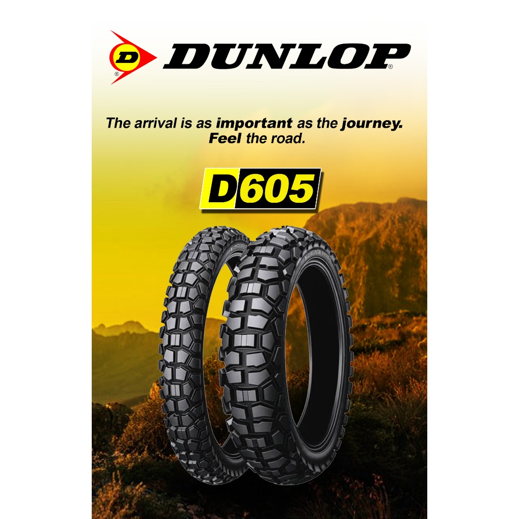 DUNLOP D605 MOTARD TIRES | Shopee Philippines