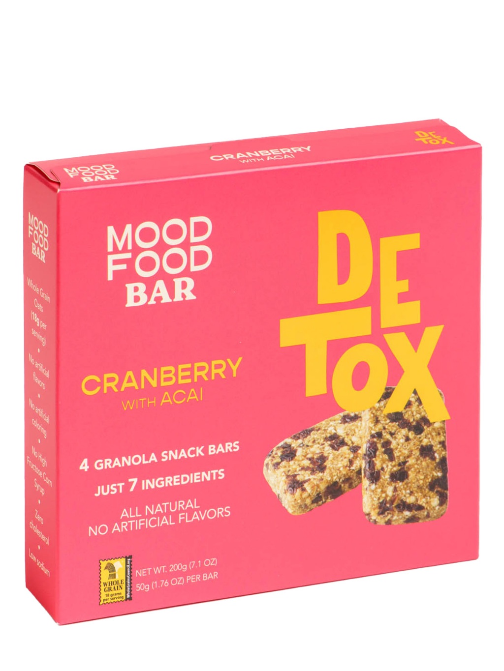 MOOD FOOD BAR DETOX Cranberry with Acai (4 granola snack bars) | Shopee ...