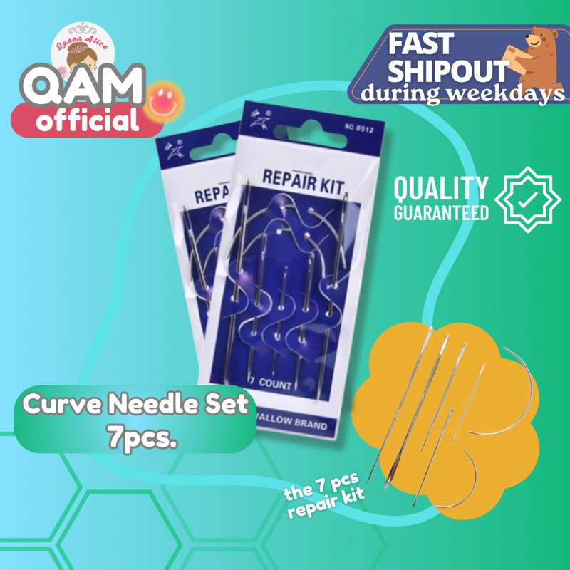 Curve Needle Set #0512 7 pcs. of Needles ( SOLD BY 6 PACKS) | Shopee ...