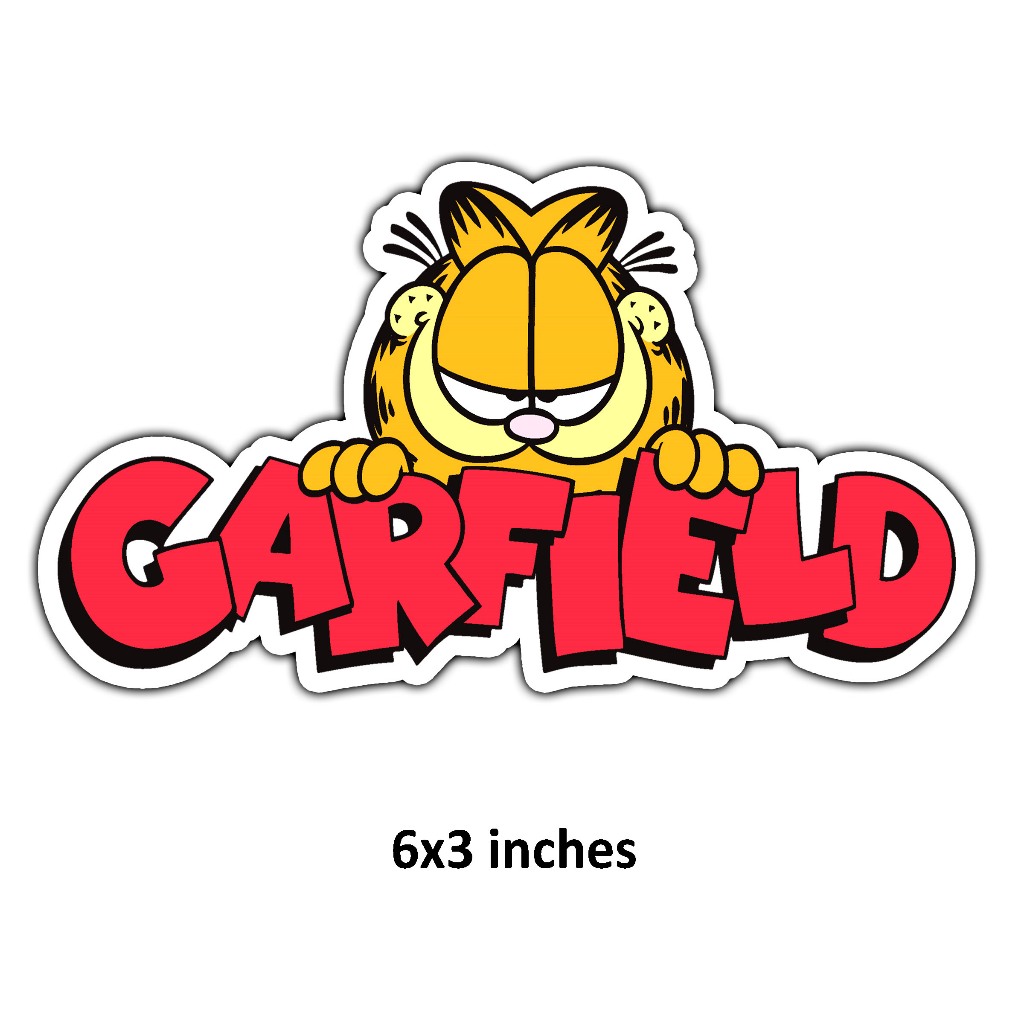 Garfield waterproof Logo for Cars/Motor/Bike/Tumbler etc. | Shopee ...