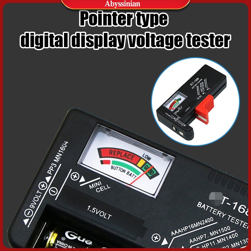 Battery Meter Checker Tester Cell Battery Tester Universal Button Cell ...