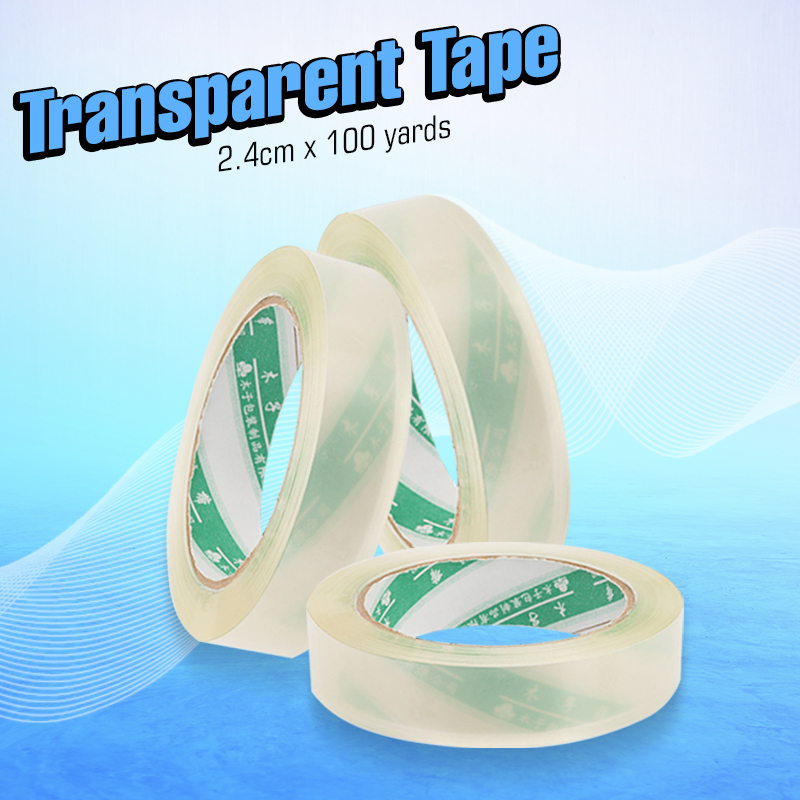(10PCS) Transparent Tape 1 Inch X 100 Yard | Shopee Philippines