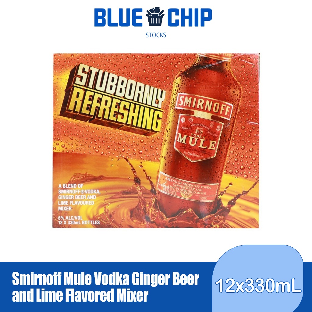 BlueChipsStocks Smirnoff Mule Vodka Ginger Beer and Lime Flavored Mixer ...