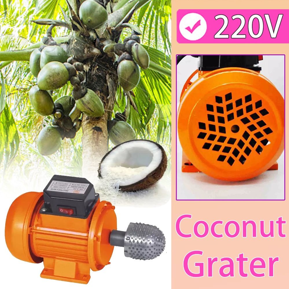 220V／50Hz Coconut Grater Machine Set Electric Portable Coconut Crusher ...