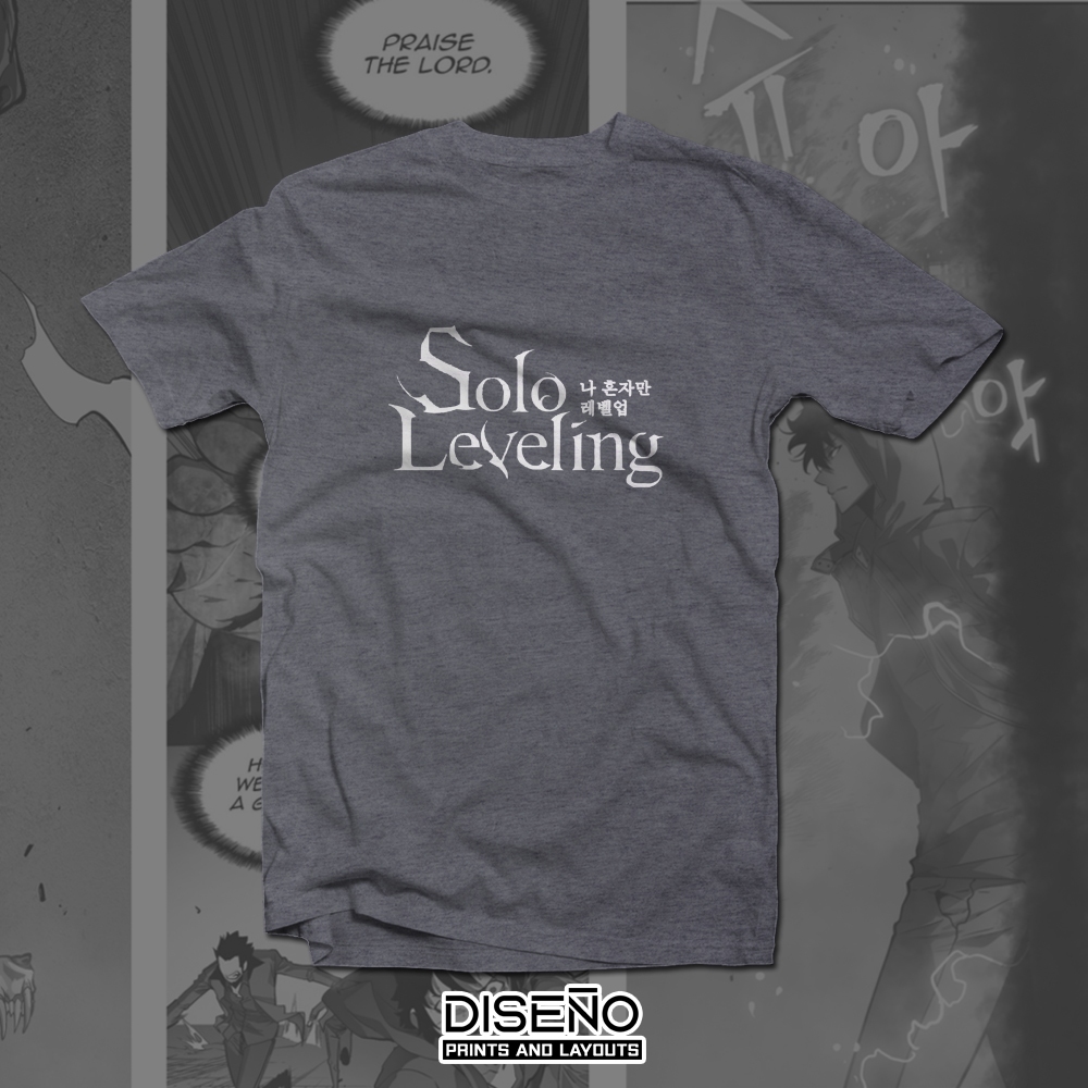 Diseño Solo Leveling Logo Manhwa Anime Shirt Cotton | Shopee Philippines