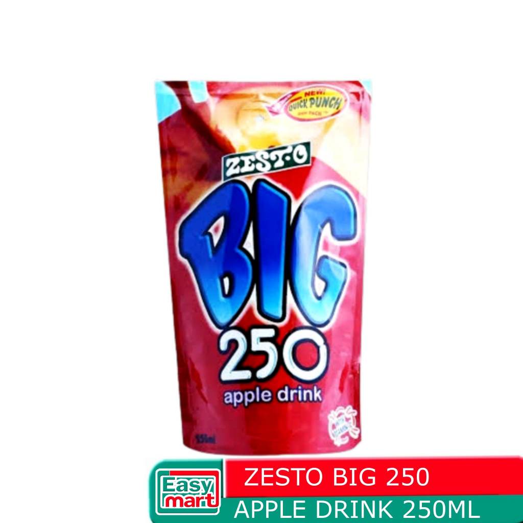 Zesto Big 250 Apple Drink 250ml | Shopee Philippines