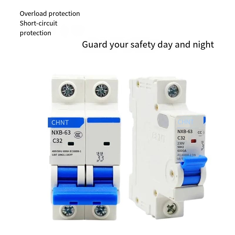 Chint circuit breaker NXB-C63 3P/4P Zhengtai circuit breaker | Shopee ...