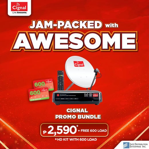 CIGNAL Prepaid HD Digital TV Box Receiver kit with FREE 2nd month load ...