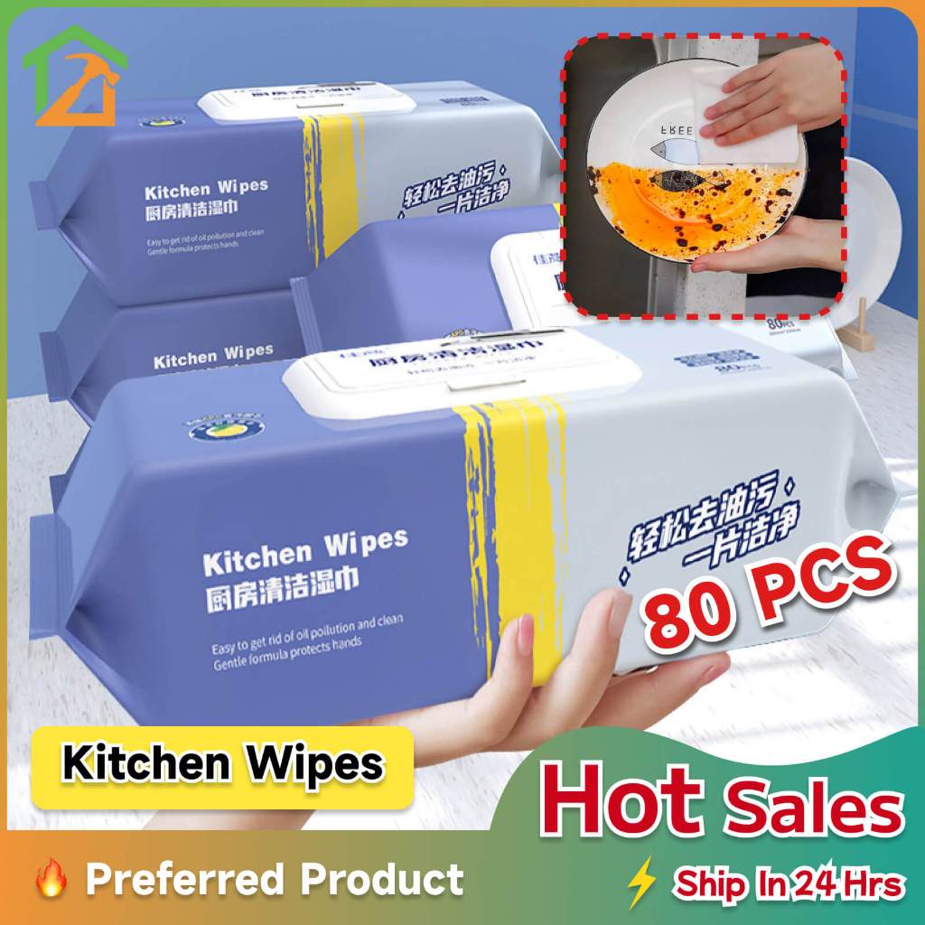 Kitchen Wipes Kitchen Rag Disposable Multipurpose Dish Cleaning Scented ...