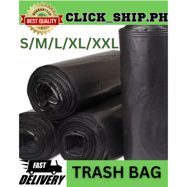 Trash bag Garbage bag Black (Small/Medium/Large/XL/XXL) Thickened And ...