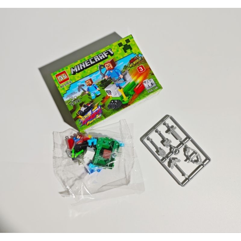 MINECRAFT DIY BUILDING BLOCKS toy | Shopee Philippines
