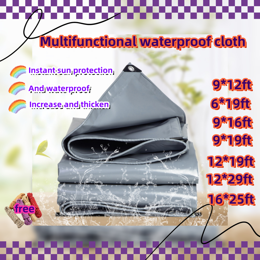 Tarpaulin Roof Rainproof 12*25FT shade canvas tolda lona trapal ...