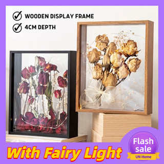Flower Frame Transparent Glass 4cm Deepth Transparent Shadow Box for ...