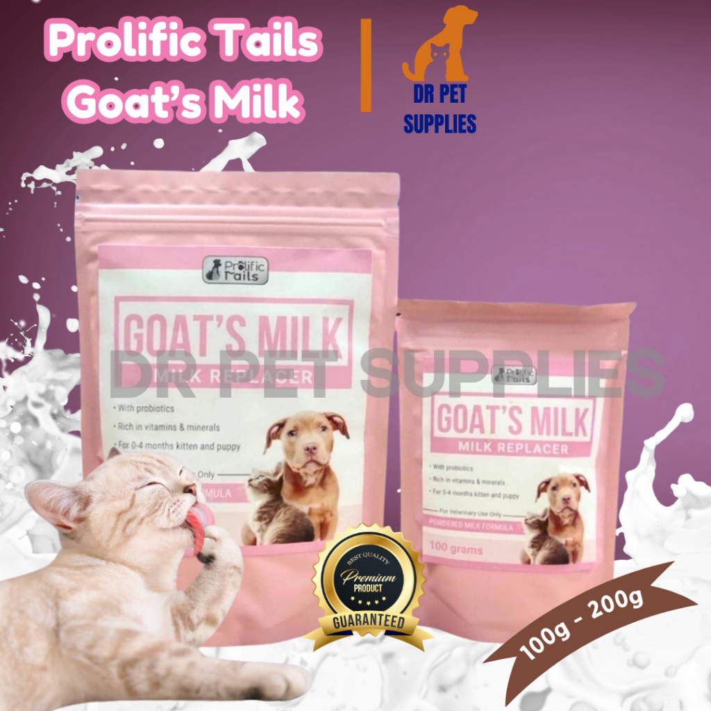 100g 200g Prolific Tails Goat's Goat Milk Powder Replacer Pet All ...