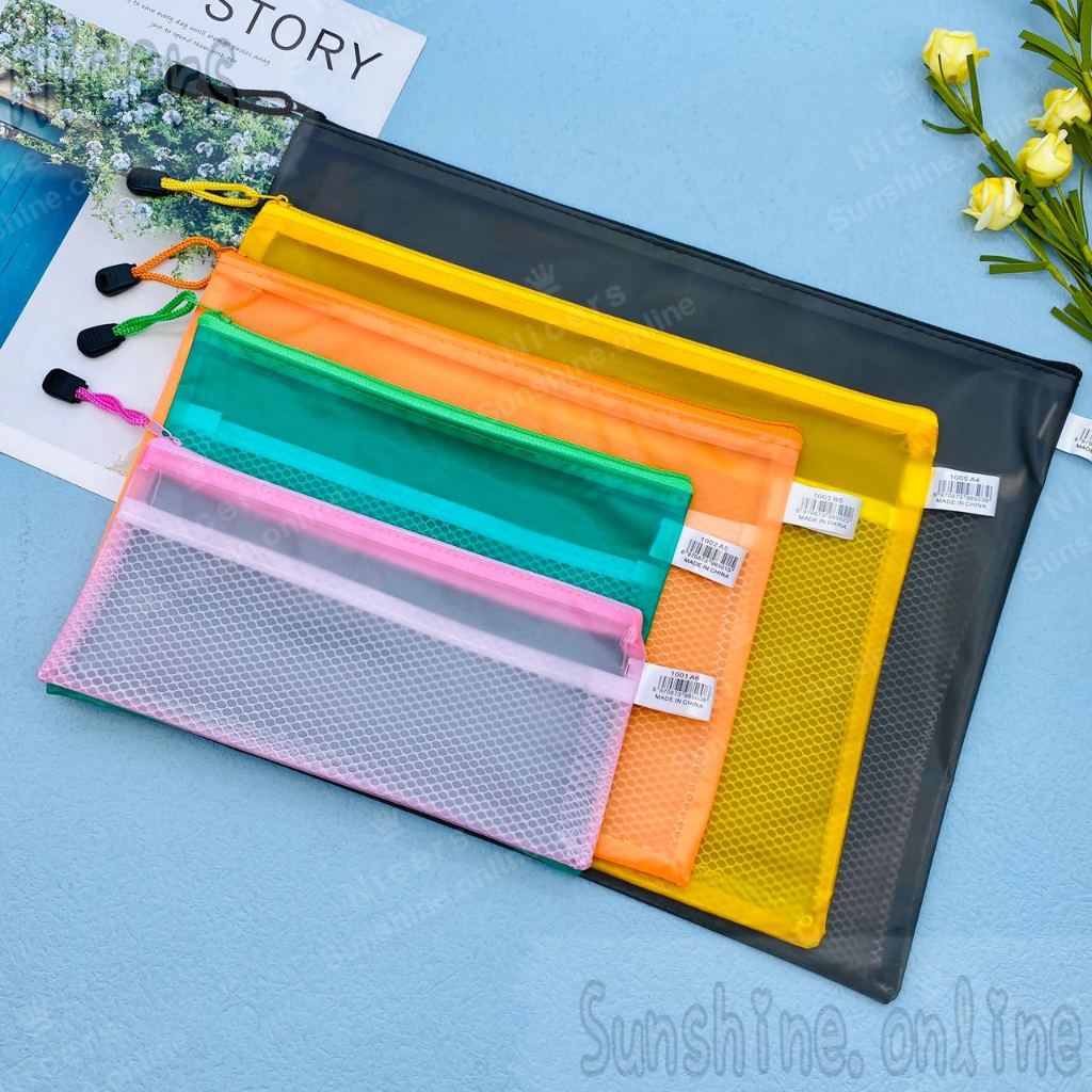 Frosted Waterproof Envelope(A6 A5 B5 A4 B4) grind arenaceous ZipperBag ...