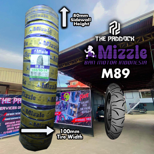MIZZLE TIRE M89 by The Paddock (FREE tire sealant, tire valve and ...