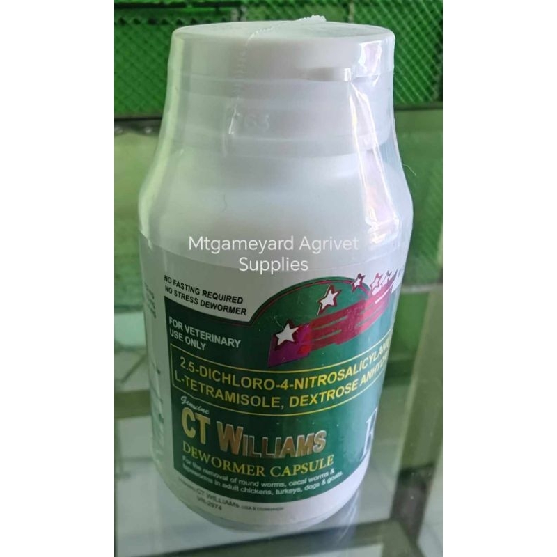 CT WILLIAMS - Dewormer Capsule (60 capsule per bottle) sold per bottle ...