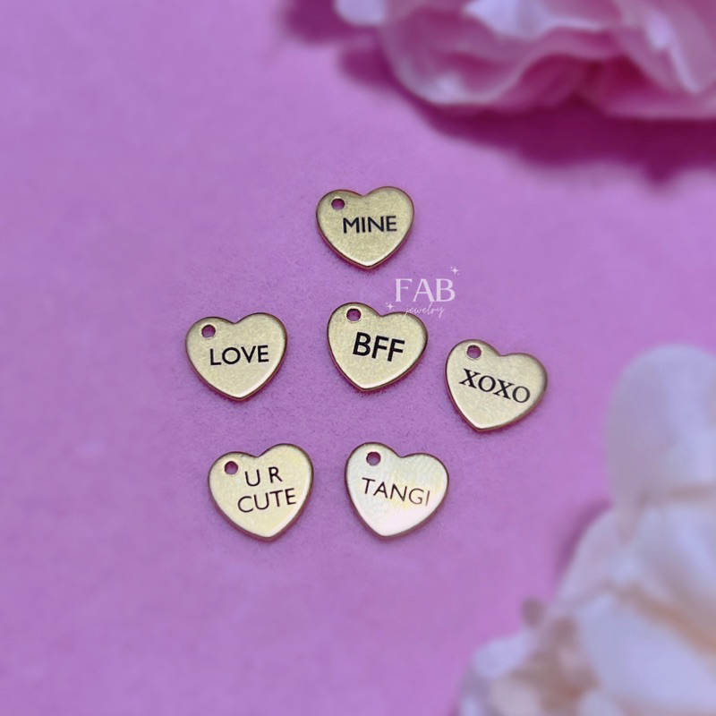 FAB | Free Engrave | Love Tags | Stainless Steel | Shopee Philippines