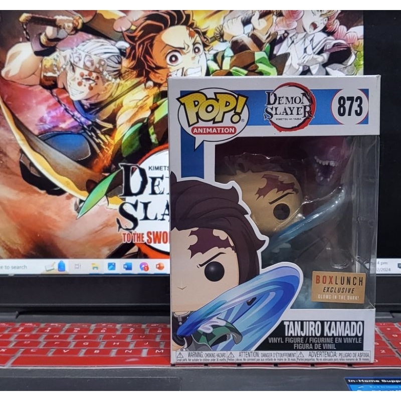 Funko Pop! Demon Slayer: 873 Tanjiro Kamado - GITD Box Lunch Exclusive ...