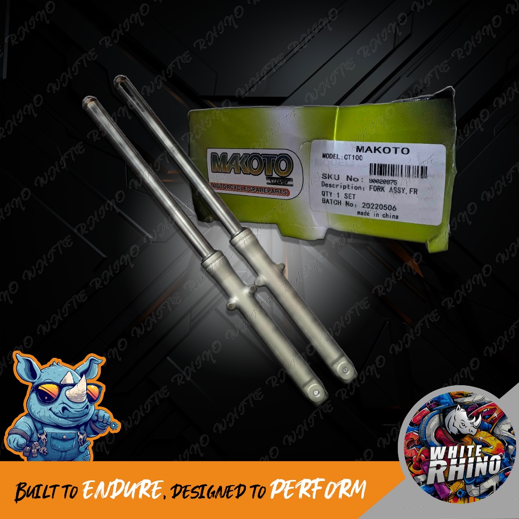 MAKOTO CT100 HYDRAULIC FRONT FORK TELESCOPIC ASSY CT 100 KAWASAKI BAJAJ ...