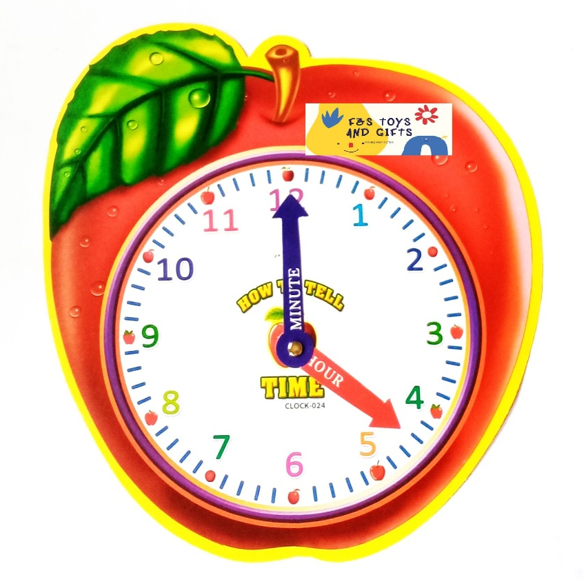 FS 789 Cardboard Teaching Clocks (Random Design) | Shopee Philippines