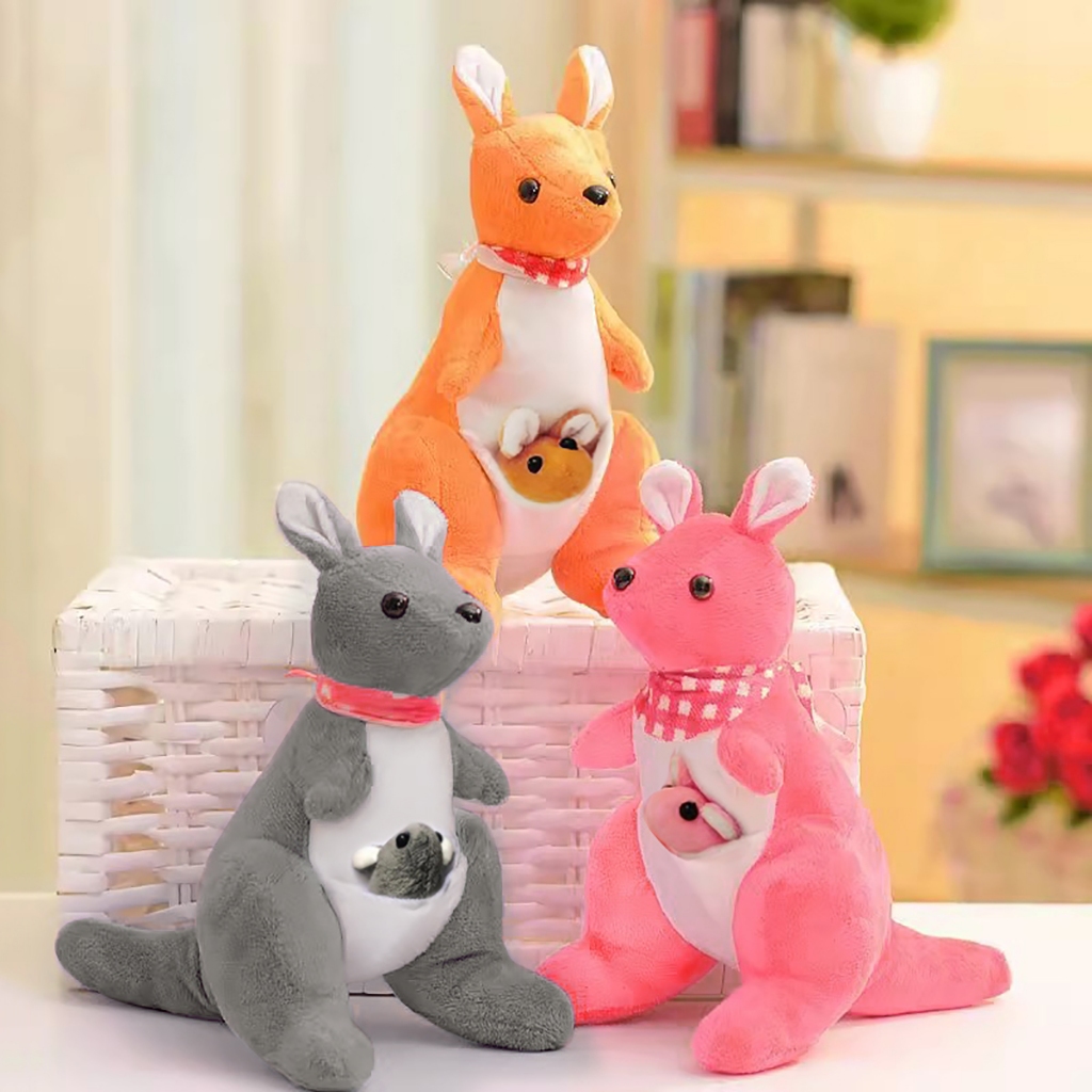 Kangaroo zoon Plush Toy Cartoon Soft Stuffed Dolls Cute Animal Plush ...