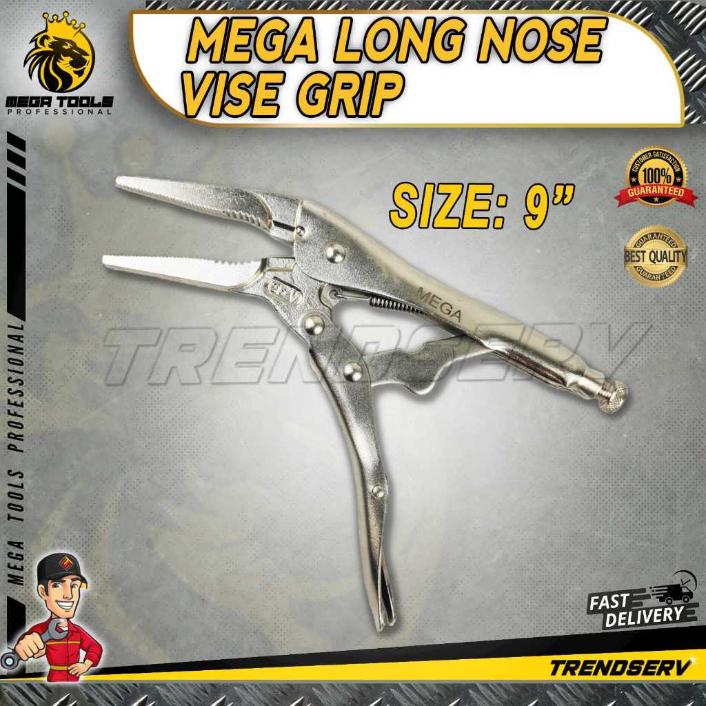 MEGATOOLS LONG NOSE VISE GRIP 9" | Shopee Philippines