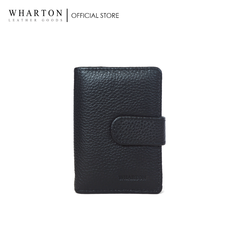 Wharton Small Leather Compartment Card Holder, Business Card Case ...