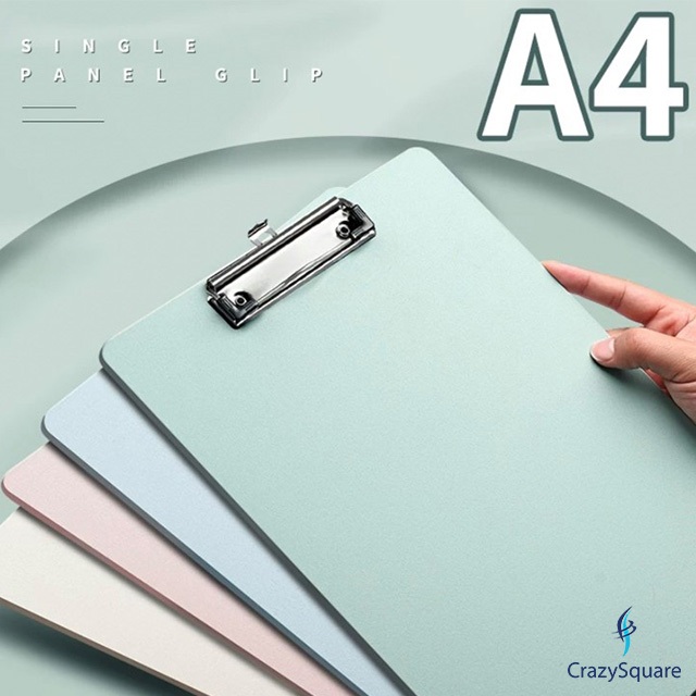 CSQUARE A4 Pastel Hardboard Clipboard for School and Office 6124 ...