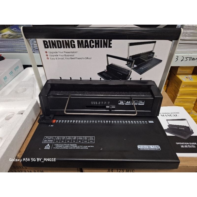 WIRE BINDING MACHINE WIREBIND W-12M A4 SIZE HEAVY DUTY | Shopee Philippines