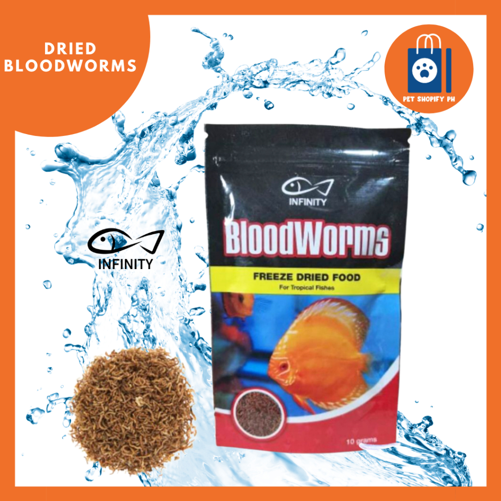 Infinity Freeze Dried Bloodworms 10 Grams For Tropical Fishes High ...