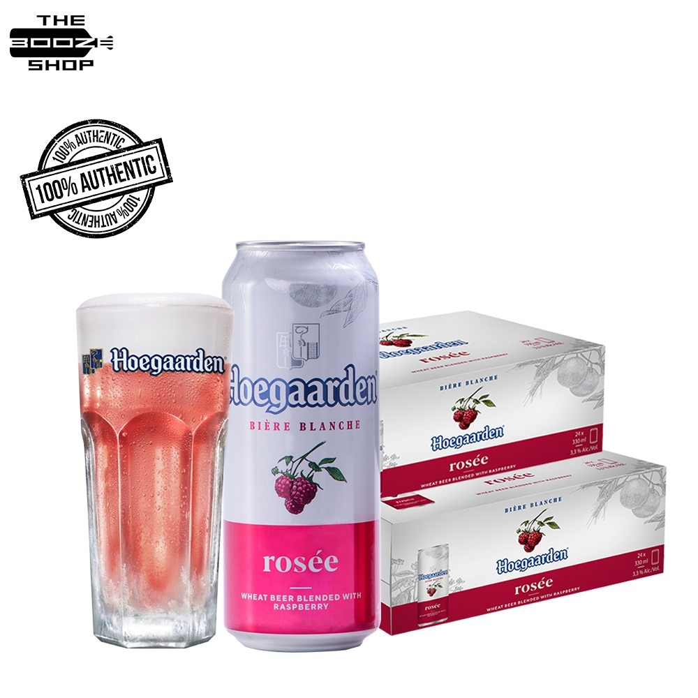 BIG DISCOUNT!!! Hoegaarden Rosee 330ml Can X48 (2 Cases) w/ FREE 1pc ...