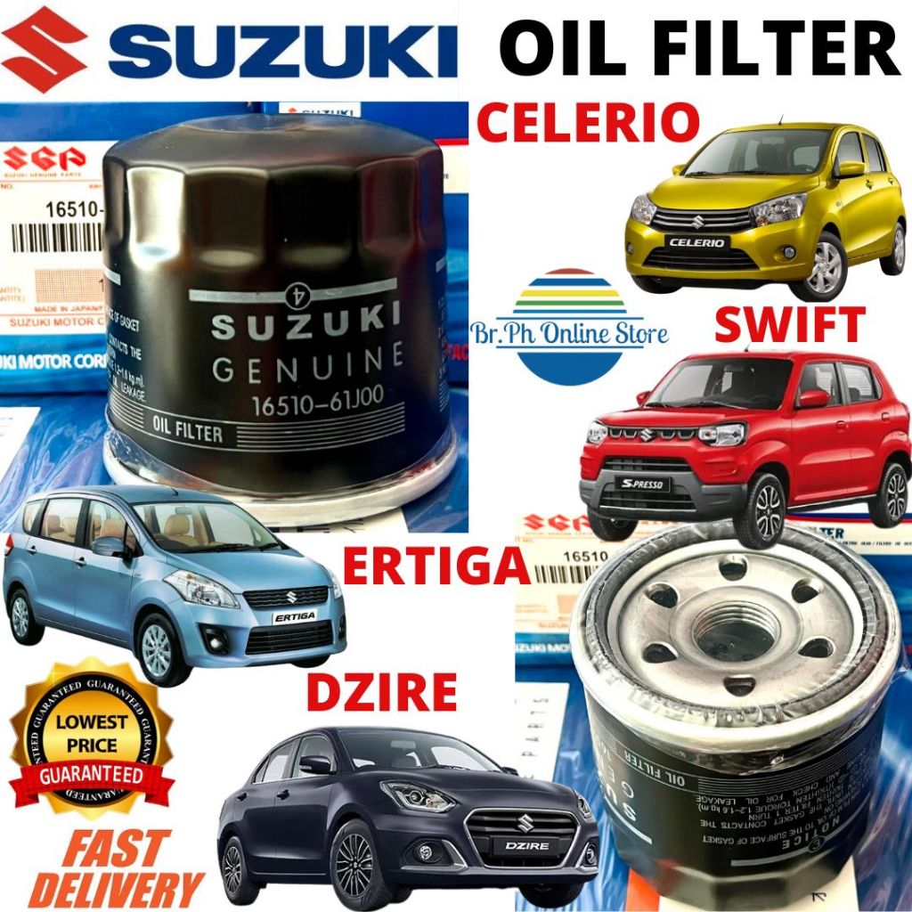 SUZUKI OIL FILTER FOR SUZUKI ERTIGA/ APV/ SWIFT/ DZIRE/C ELERIO/ ALTO ...