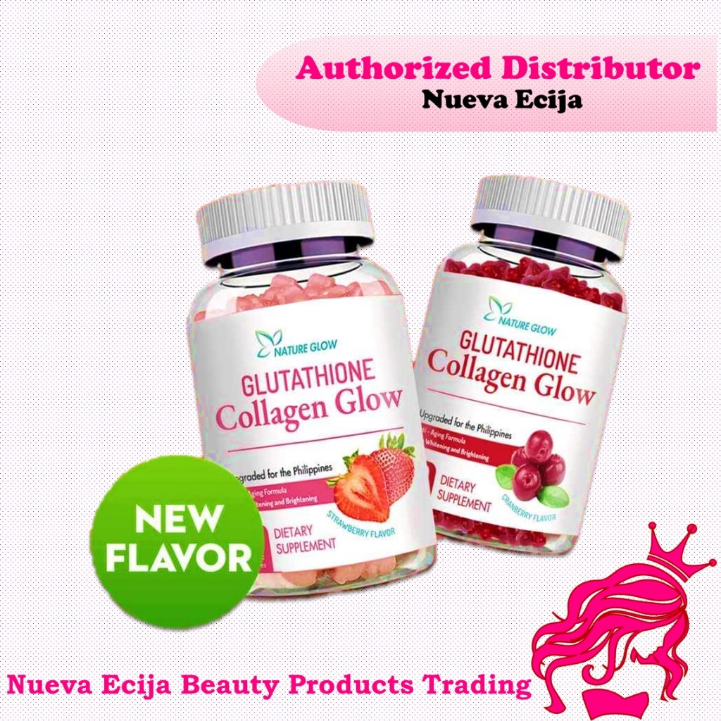 Nature Glow Glutathione + Collagen Glow 60 Organic Gummies Supplement ...