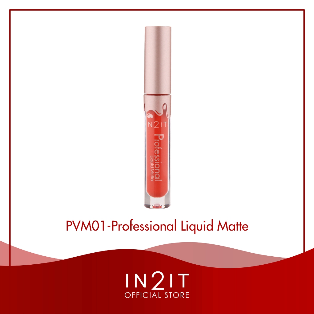 IN2IT Professional Liquid Matte Waterproof Lipstick 02-PVM | Shopee ...
