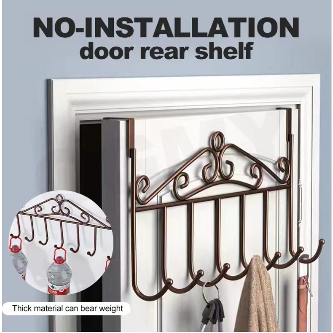 Seven-row Hook Door rear hook door hanging clothes hanging door rear ...