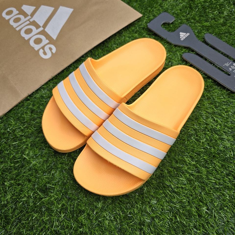 (MV SHOES) ADILETTE AQUA SLIDES SOLAR GOLD GZ5233 | Shopee Philippines
