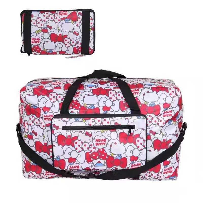 Cute Cartoon Characters Foldable Travel Bag With Strap Storage Bag ...