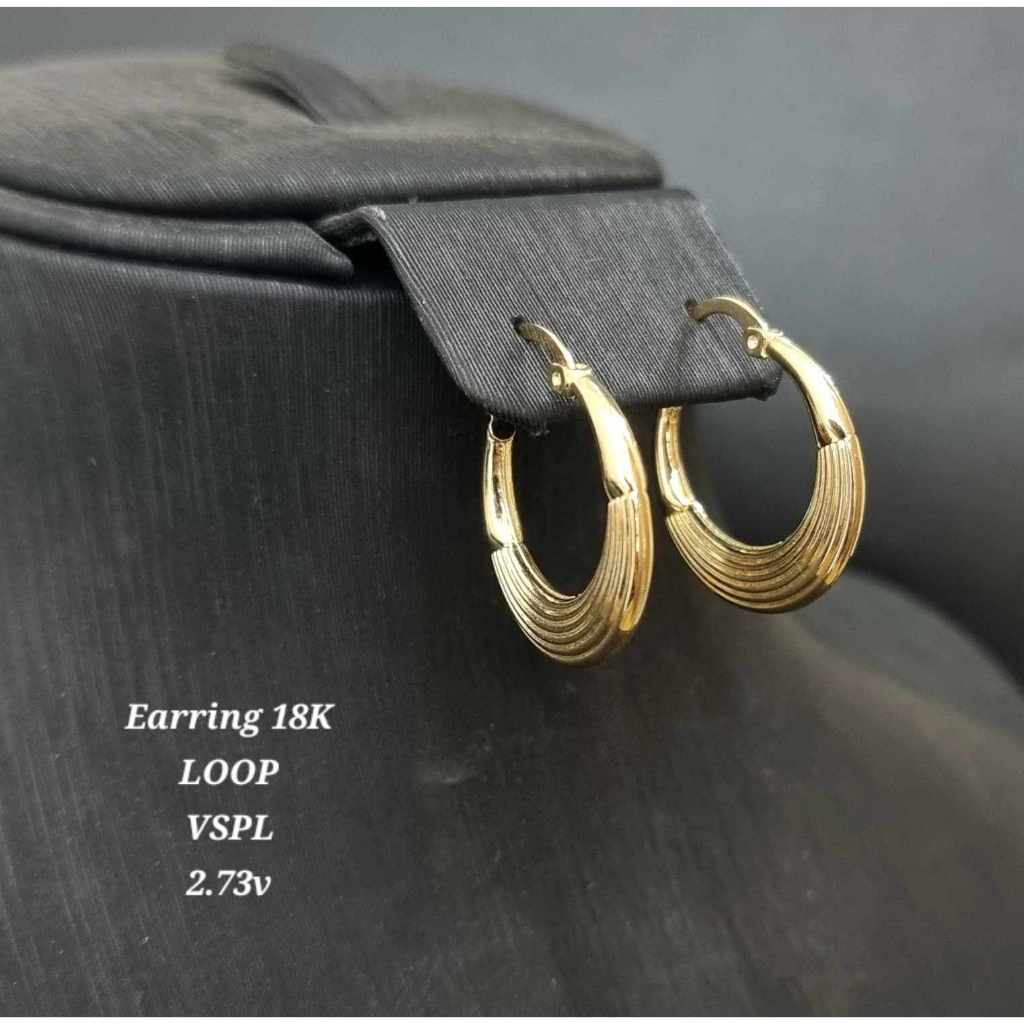 18K Earring Loop Very Special (2.73g) | Shopee Philippines
