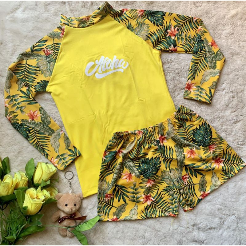 Aloha Rush guard for Kids | 1-12yrs Old Petite Girl 1pcs | Shopee ...